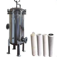 China Cylindrical Membrane Industrial Cartridge Filters Housing Stainless Steel for sale