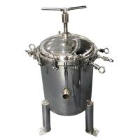 China SS 304 / 316 Stainless Steel Bag Filter Housing For Water Filtration for sale