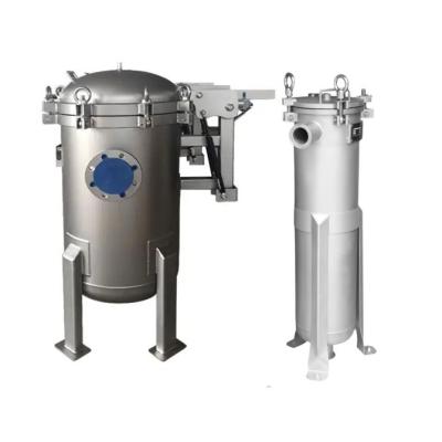 China Water 304 Stainless Single Bag Filter Housing With 12 Bar Working Pressure for sale