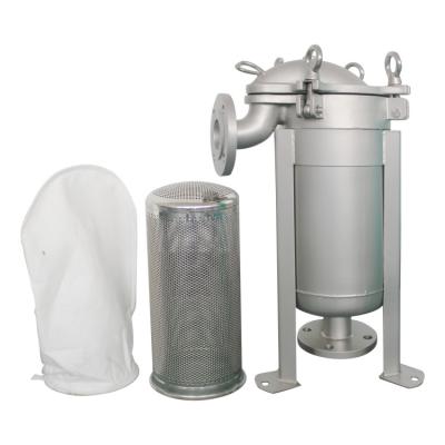 China Versatile Stainless Steel Sanitary Filter Housing 0.8mpa Liquid Bag Filter for sale