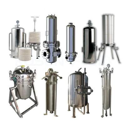China Magnetic Stainless Steel Bag Filter Housing Lenticular Cartridge Water Filter for sale