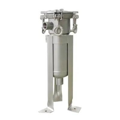 China 60L - 500L Stainless Steel Bag Filter Housing Water Single Bag Filter for sale