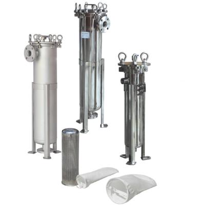 China 100psi 20 Inch Stainless Steel Bag Filter Housing Customized Sturdy for sale