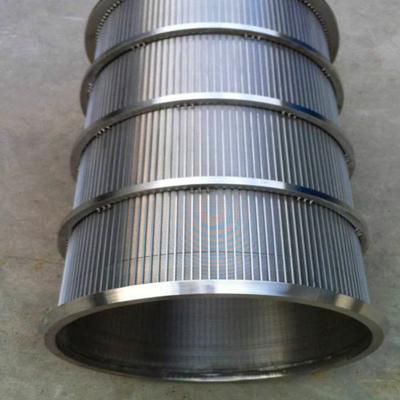 China Cylinder Johnson Wedge Wire Filter Screen Stainless Steel Industrial for sale