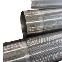 China Self Cleaning Wedge Wire Screen Pipe Water Well Screen Stainless Steel for sale
