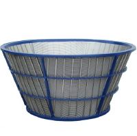 China Sieve Wedge Wire Screen Cylinder Metal Stainless Steel Mesh Filter Baskets for sale