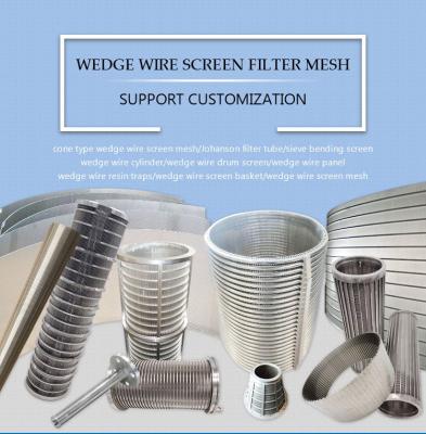 China Stainless Steel Centrifuge Screen Baskets Liquid Wedge Wire Screen Basket for sale