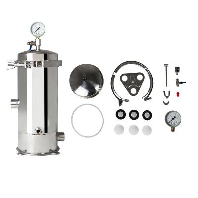 China SUS304 / 316 Multi Cartridge Filter Housing Water Industrial Sediment Filter for sale