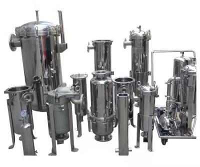 China SS304 / 316 Liquid Stainless Steel Filter Bag Housing Heavy Duty for sale