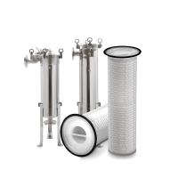 China Pleated Polypropylene Bag Filter Housing High Flow Large Diameter for sale