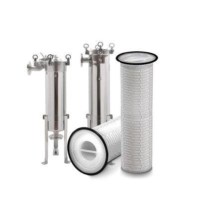 China Pleated Polypropylene Bag Filter Housing High Flow Large Diameter for sale