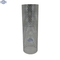 China 25 micron cylinder slotted sieve stainless steel screen pipe tube Wedge wire screen slot tube well screen filter for sale