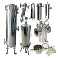 China 304/316L Stainless Steel Magnetic Single Multi Cartridge Filter Housing for wine oil water treatment 10 20 30 40 inch for sale