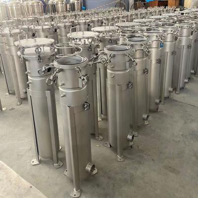 China water treatment reverse osmosis water filter housing stainless steel SS304/316L cartridge filter bag housing for sale