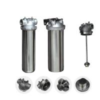 China Stainless Steel SS304 316 Single Water Cartridge Filter Housing For Water Treatment Machinery for sale