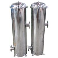 China 1/5/10 Micron Stainless Steel Cartridge Water Filter Housing for sale