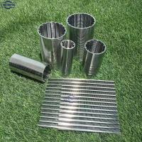 China Factory Supply Johnson V Wire Water Well Screen stainless steel Wedge Wire Stainless Steel Screen For Water Well for sale