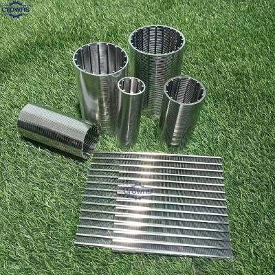 China Factory Supply Johnson V Wire Water Well Screen stainless steel Wedge Wire Stainless Steel Screen For Water Well for sale