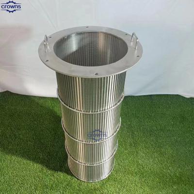 China Johnson stainless steel 304 316 316L wedge wire slot tubes filter Screen for sale