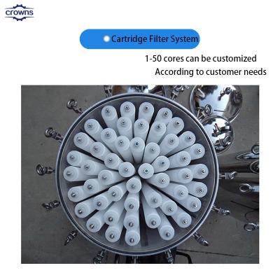 China Crowns supplier Stainless Steel Filter Housing Ss 304 Water Filter Housing Cartridge Filter Housing For Water Treatment for sale