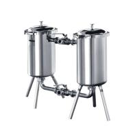 China Industrial Juice Milk Dairy Multi Cartridge Housing Oil Pipeline Duplex Filtration System for sale