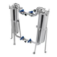 China Industrial Juice Milk Dairy Multi Cartridge Housing Oil Pipeline Duplex Filtration System for sale