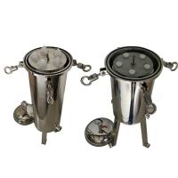 China Industrial Juice Milk Dairy Multi Cartridge Housing Oil Pipeline Duplex Filtration System for sale