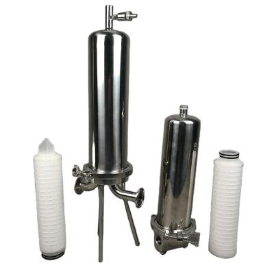 China SS316 SUS Food Grade Stainless Steel Micron Water Filter Housing for single and multi cartridge for sale