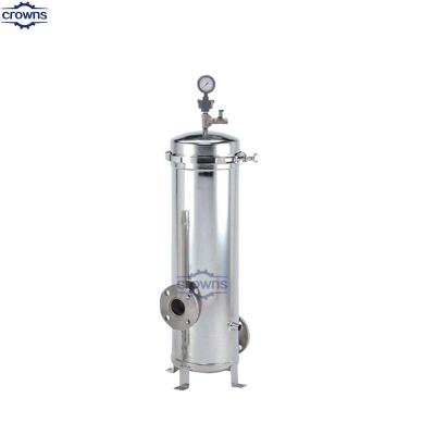 China Liquid Filter Milk Wine Oil Stainless Steel Ss304 Cartridge Filter Housing for sale