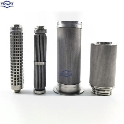 China Johnsons clean fresh 25um to 2mm slot 304 316 stainless steel water well wedge wire screen for sale