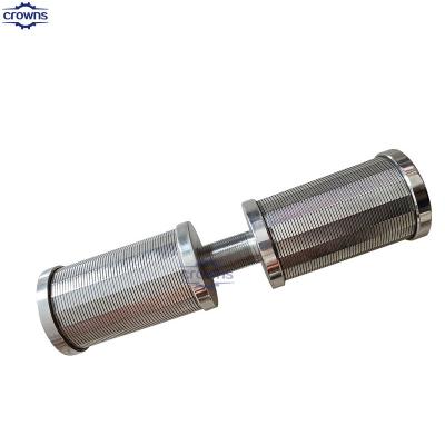 China Factory 316 Stainless Steel Wedge Wire Nozzle Johnsons Filtering Screen Custom Filter Strainer Wedge Wire Mesh Screen for sale