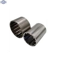 China Factory 316 Stainless Steel Wedge Wire Nozzle Johnsons Filtering Screen Custom Filter Strainer Wedge Wire Mesh Screen for sale