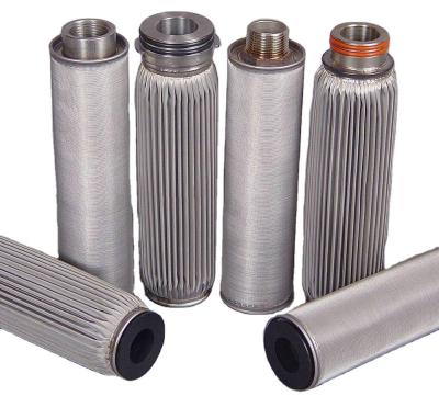China Stainless steel 0. 2 micron filter cartridge for water treatment for sale