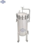 China Flange Connect Side Inlet Bag Filter Industrial water treatment Stainless steel material 2# 4# Multi Bag Filter Housing for sale