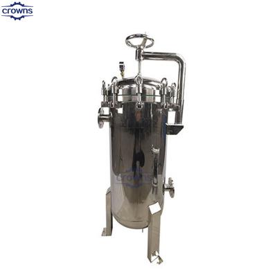 China Flange Connect Side Inlet Bag Filter Industrial water treatment Stainless steel material 2# 4# Multi Bag Filter Housing for sale