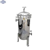 China Flange Connect Side Inlet Bag Filter Industrial water treatment Stainless steel material 2# 4# Multi Bag Filter Housing for sale
