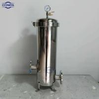 China Filter Water Treatment SS304 SS316 Stainless Steel Multi Cartridge Water Filter Housing 10 20 30 40 Inch for sale