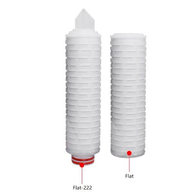 China 022/0.45/0.5 Micron 10 Inch PP Pleated Filter Cartridge Sterile Filtration Bacterial Interception Filter for sale