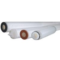 China Polypropylene Membrane 50 Microns Pleated Filter Cartridge 30 Inch 222 SOE EPDM for sale