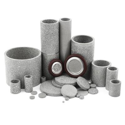 China Factory 0.1 0.3 0.5 5 22 50 100 300 Micron Filter Tubes Disc Plate Mesh Micro 316L Sintered Stainless Steel Filter Cartr for sale