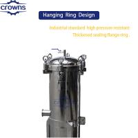 China Flange Connect Side Inlet Bag Filter Industrial water treatment Stainless steel material 2# 4# Multi Bag Filter Housing for sale