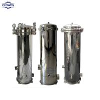 China SS 304 Cartridge Filter Housing for Water Treatment with 5 micron pp filter cartridge for sale