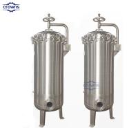 China Manufacturer industrial water filter machine 5 micron stainless steel 304 cartridge filter housing for sale
