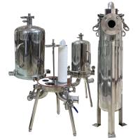 China Beer precision cjc 10 inch ss316 316l single or multi cartridges steam stainless steel water filter housing for commerci for sale