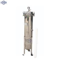 China Beer Wine Oil Sanitary 10 Inch Stainless Steel Single/multi Cartridge Filter Housing for sale