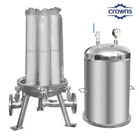China High Temperature Multi Cartridge Liquor Filter Crepine Housing For Liquid Filtration for sale