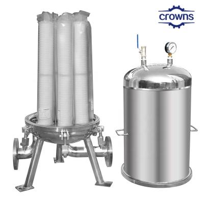 China High Temperature Multi Cartridge Liquor Filter Crepine Housing For Liquid Filtration for sale