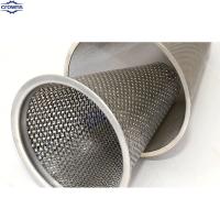 China Customize Stainless Steel Wire Mesh Filters Round Perforated Pipe / Tube for sale