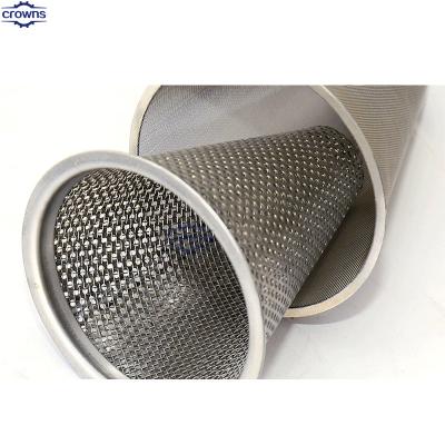 China Customize Stainless Steel Wire Mesh Filters Round Perforated Pipe / Tube for sale