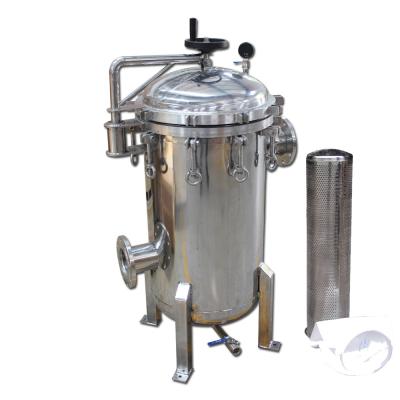 China 10 Micron Complete Polish Stainless Steel Housing  Bag Filter For Edible Oil for sale
